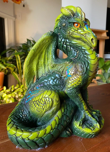 WINDSTONE EDITIONS MALE Dragon- Retired Color (Green) 1986 Melody Pena ...