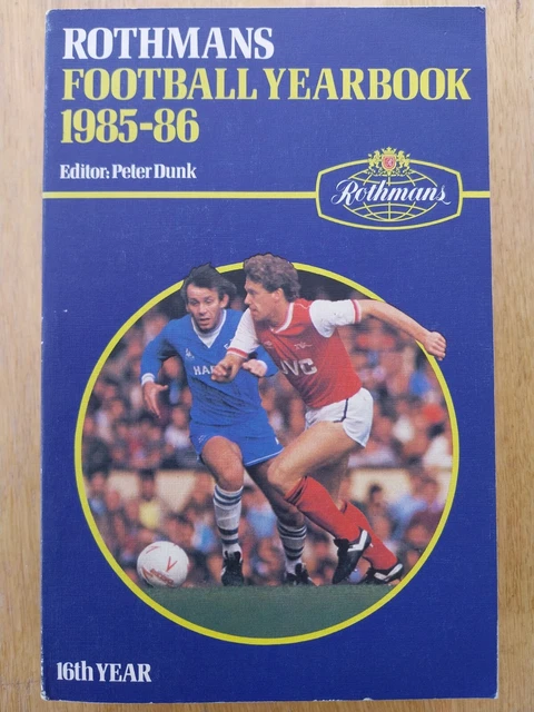 ROTHMANS FOOTBALL YEARBOOK 1985-86 16th Year £4.99 - PicClick UK