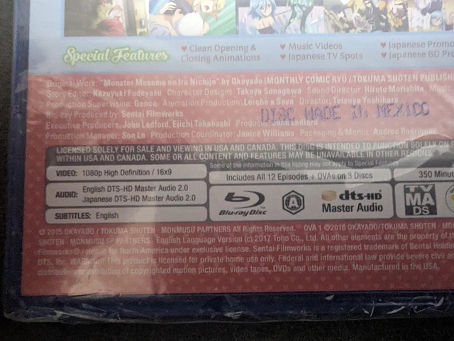 NEW MONSTER MUSUME Complete Collection blu ray Region A £21.45 ...