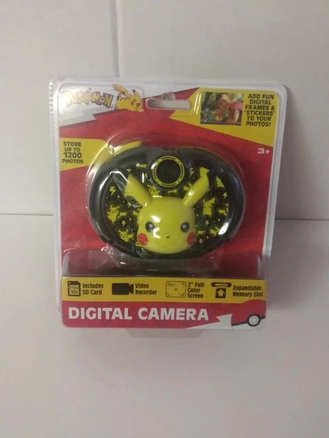 POKÉMON PIKACHU KIDS Camera w/ SD Card Digital Photos/Video 720/1080p ...
