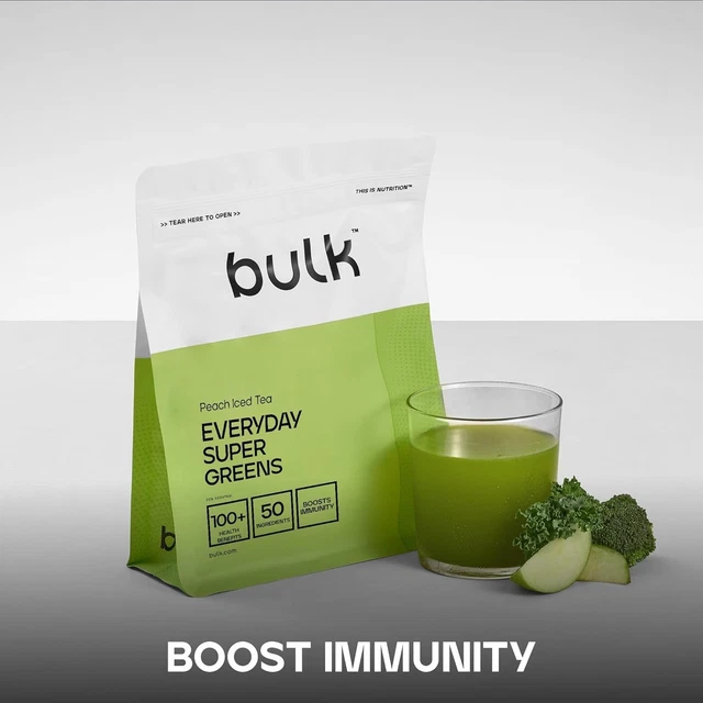 BULK SUPER GREENS Powder 60 Servings 50 Vitamins Minerals Superfoods ...