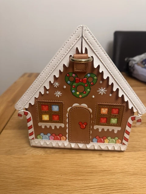 LOUNGEFLY STITCH SHOPPE Gingerbread House Crossbody Bag With Pin £80.00 ...
