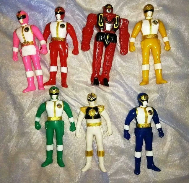 POWER RANGERS GOSEI Sentai Dairanger Soft Vinyl Figure 7p Set 12cm ...