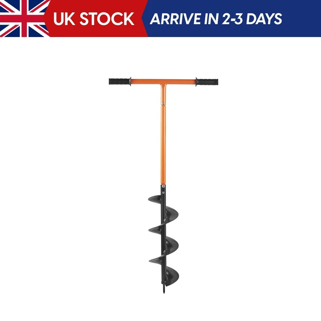 MANUAL GARDEN EARTH Auger 150mm Fence Post Hole Digger Hand Drill £23. ...