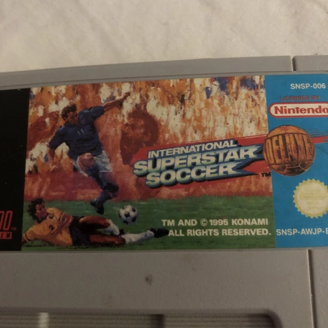 INTERNATIONAL SUPERSTAR SOCCER Deluxe ISS Deluxe - Super Nintendo SNES ...