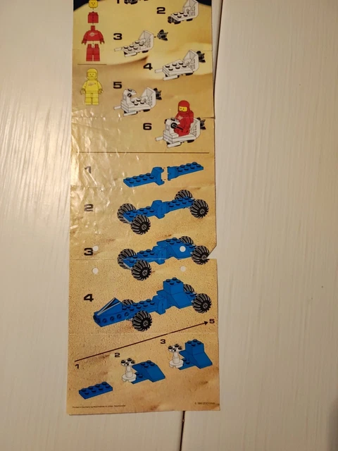 LEGO 6874 BAUANLEITUNG SPACE LEGOLAND ONLY INSTRUCTION Anleitung ...