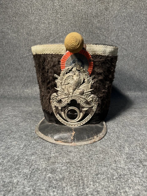 RARE SHAKO D’OFFICIER de la garde nationale Époque Monarchie De Juillet ...