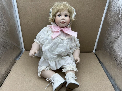 POUPON DE COLLECTION Porcelaine Poupée 52 CM EUR 62,24 - PicClick FR