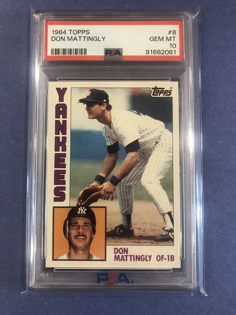 1984 TOPPS DON Mattingly #8 RC nuova classifica bellissima carta Rookie ...
