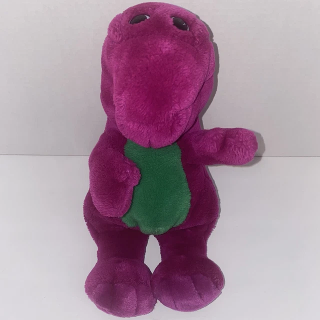 BARNEY THE PURPLE Dinosaur Plush Stuffed Animal 14 Inch 1992 Lyons ...