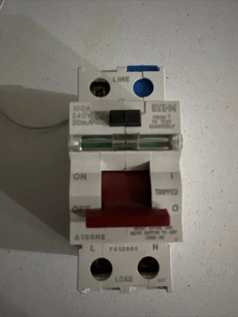 MEM RCD 100 Amp 30mA Double Pole 100A RCCB Memera 2000 A100HE £40.00 ...