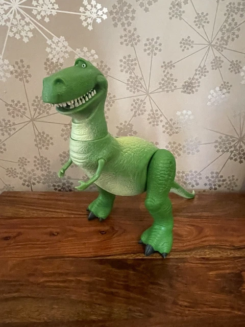 TOY STORY REX Disney Pixar Green Dinosaur 15”x10" Figure Removable Tail ...