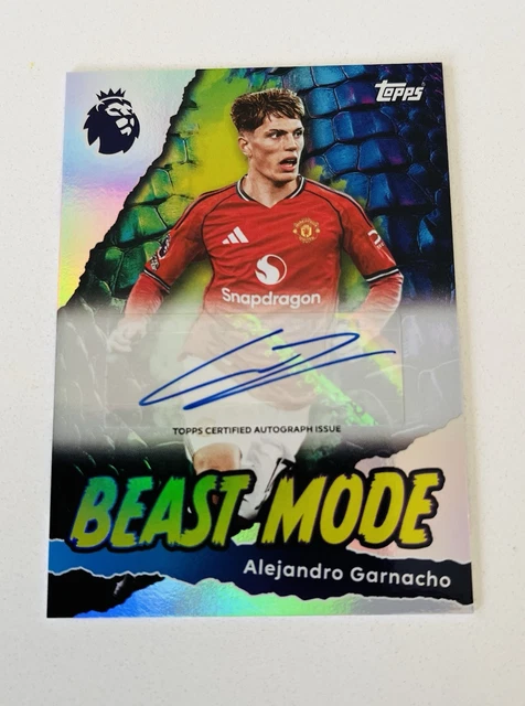 TOPPS PREMIER LEAGUE 2026 Alejandro Garnacho Beast Mode Signed ...