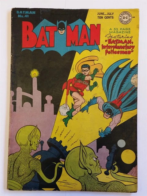 BATMAN #41 JULY 1947 Dc Golden Age Comic Batman June July 1947 £288.00 ...