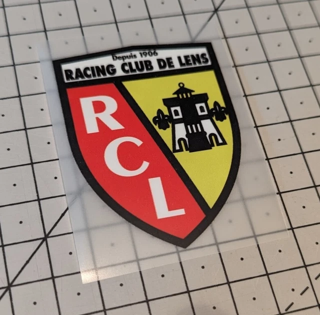 PATCH FLOCAGE LOGO RC Lens Personnalisation Maillot / Masque / Vêtement ...