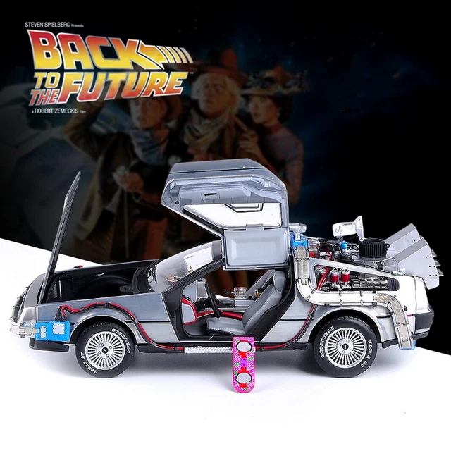 1/18 SCALE BACK to the Future DeLorean Time Machine Elite Diecast car ...