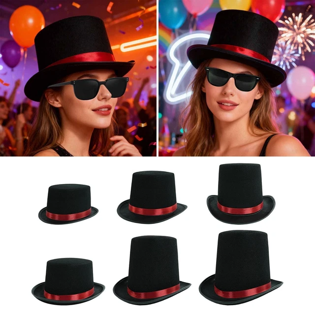 MAGICIAN TOP HAT Costume Prop Party Hat for Role Play Show Women Men ...