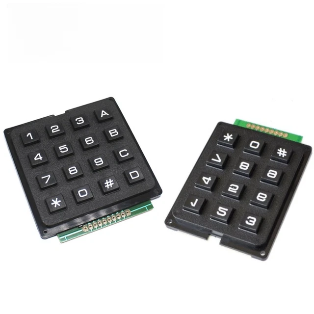 INDUSTRIAL KEYPAD MODULE 4x4 For MATRIX 16-Key Compact Size 7x5.2x0.9cm ...