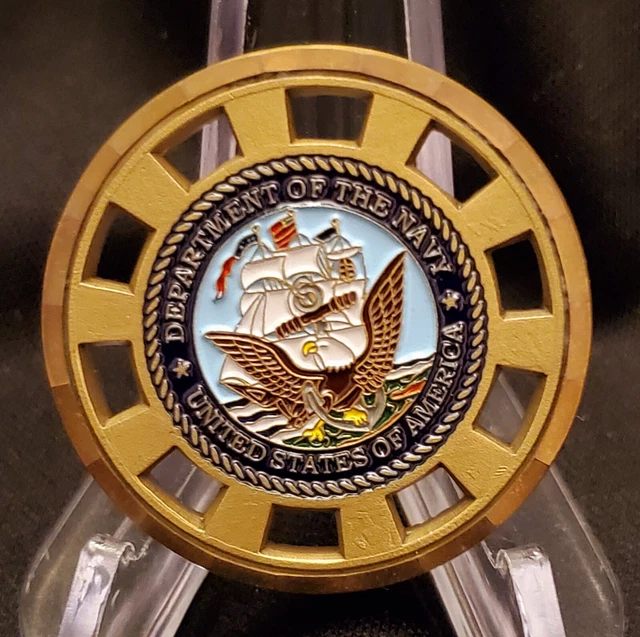 UNIQUE WELCOME ABOARD US Navy Military Challenge Coin- NON CPO Chief ...
