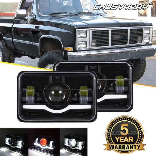 FOR FJ80 FZJ80 Toyota Landcruiser 60 80 Series 4X6 Inch LED Headlight ...
