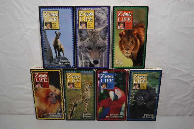 ZOO LIFE WITH Jack Hanna VHS Set of 7 Time Life Videos £17.67 - PicClick UK