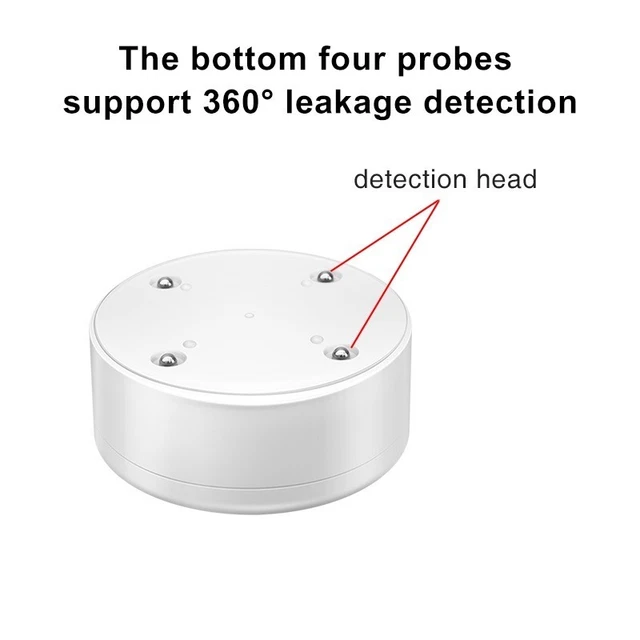 SMART WIFI WATER Leak Alarm Detector with 100dB Loud Volume and App ...