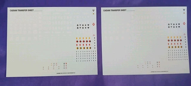 WARHAMMER 40K - Astra Militarum 2 Cadian Transfer Sheets 2025 £5.95 ...