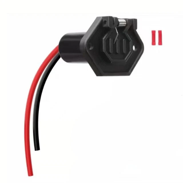 MARINE TROLLING MOTOR Plug and Socket Kit 12V 2 Wire Easy Flush ...