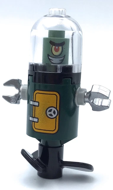 LEGO PLANKTON MINIFIGURE Spongebob Squarepants Fig With Domed Helmet ...