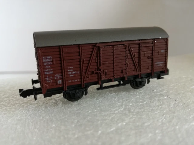 ROCO N 2321A gedeckter Güterwagen Gklm (G20)DB EP4, OVP, neuwertig EUR ...