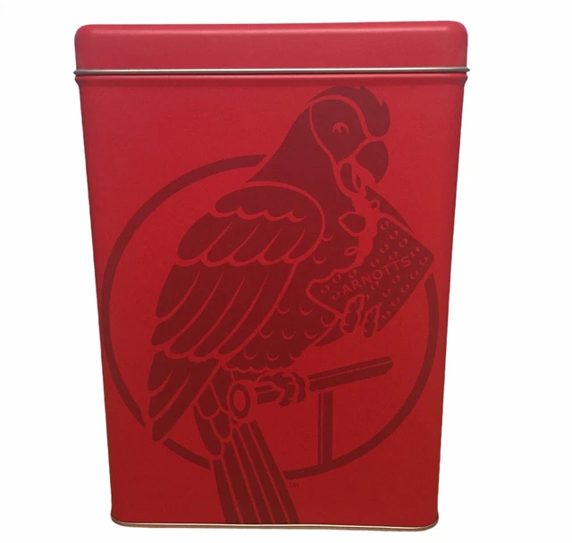 COLLECTABLE ARNOTT'S RED Biscuit Tin - Celebrating 150 Years - 2015 $21 ...