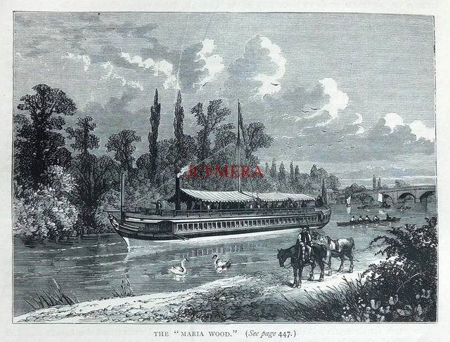 THE 'MARIA WOOD', Antique 1890s 'Old London' Print : 663-139 £1.97 ...