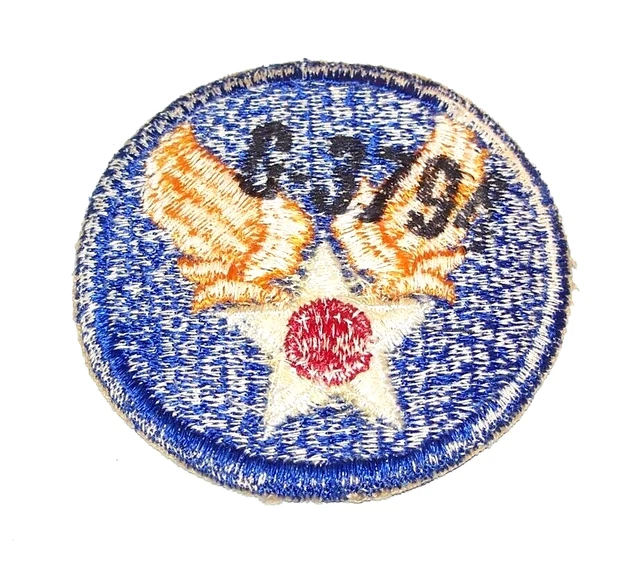 ORIGINAL CUT-EDGE WW2 Aaf Army Air Force Hq / Command Patch W/ Laundry ...
