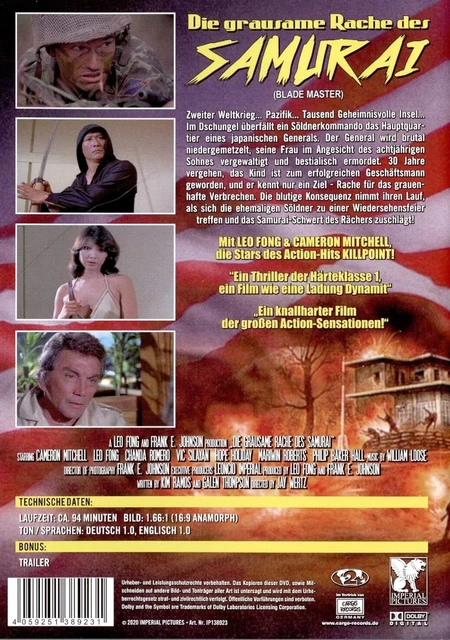 DIE GRAUSAME RACHE des Samurai (Blade Master) (DVD) EUR 24,79 - PicClick IT