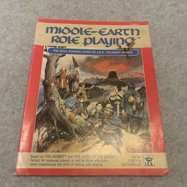 MIDDLE-EARTH ROLE PLAYING MERP 2nd Edition I.C.E. rule book In Unused ...