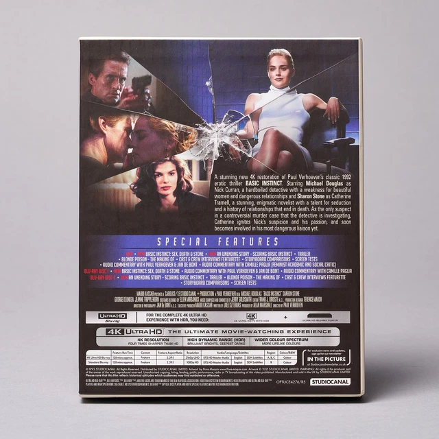 BASIC INSTINCT 4K Ultra HD Blu ray Collector's Edition £30.00 - PicClick UK