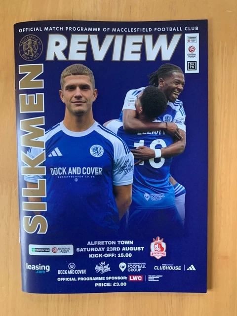 MACCLESFIELD V ALFRETON 2025 £3.84 - PicClick UK