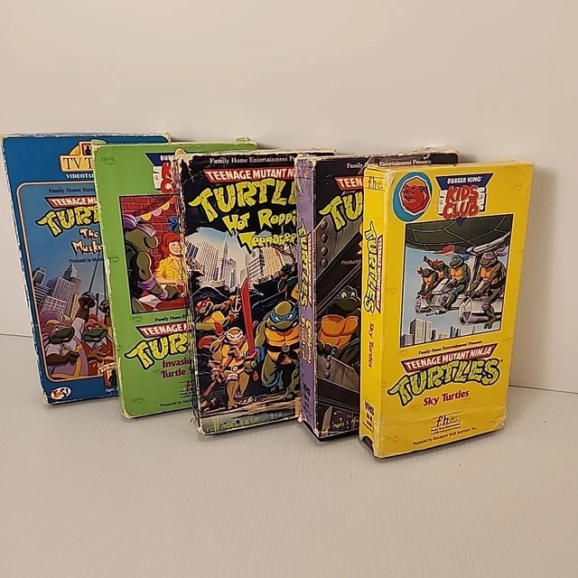 TEENAGE MUTANT NINJA turtles (5) Vintage VHS Tape £23.09 - PicClick UK