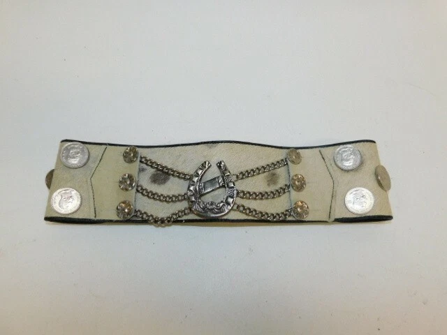 VINTAGE ARGENTINA COWHIDE Motorcycle Riding Belt 26" L $49.95 - PicClick