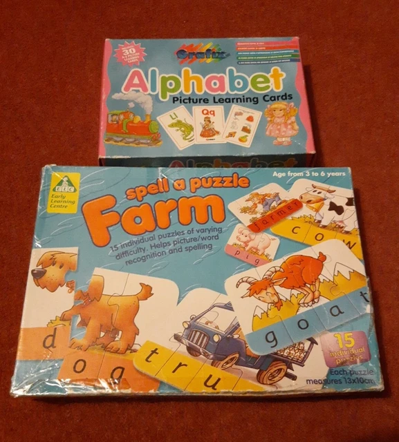SPELL A PUZZLE + Alphabet Picture Cards. ELC + Grafix. £4.00 - PicClick UK
