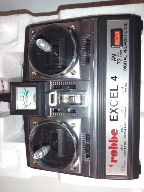 TRÈS RARE SET radiocommande vintage robbe excel 4 kit complet modélisme EUR 80,00 - PicClick FR