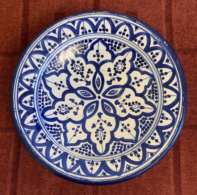 SAFI MOROCCAN POTTERY Bowl 27.5cm £10.00 - PicClick UK