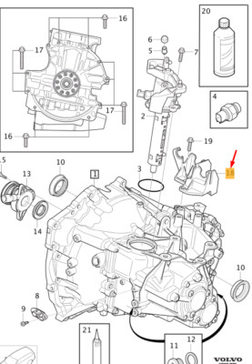 VOLVO XC40 MANUAL Gearbox Bracket 31367675 NEW GENUINE £89.00 - PicClick UK