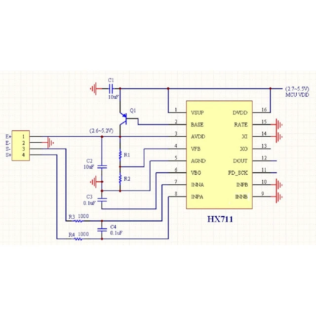 4X 50KG SCALE Load Cell Weighing Sensor Arduino Carriage Sensor & HX711 ...