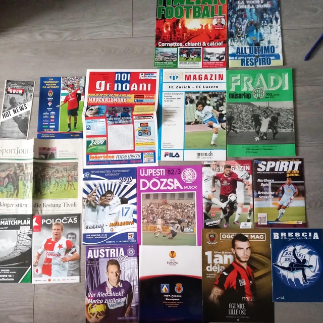 COLLECTION OF FOREIGN Football Programmes Joblot £9.99 - PicClick UK