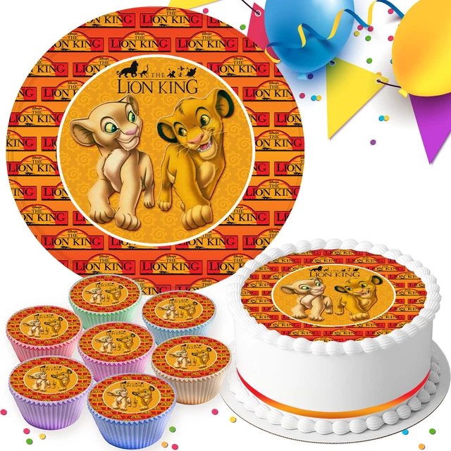 LION KING SIMBA Nala Edible Birthday Party Cake Topper Decoration Lk381 ...
