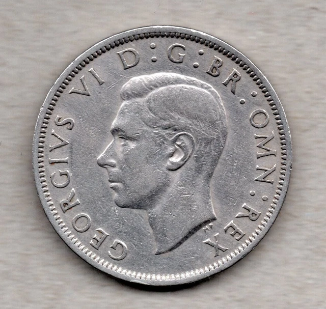 VINTAGE ENGLISH 1951 George V1 Half Crown Nice/Grade 71st Birthday Coin ...