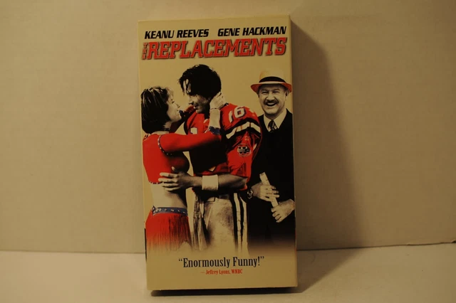 THE REPLACEMENTS, KEANU Reeves, Gene Hackman, Sports-Comedy movie VHS ...