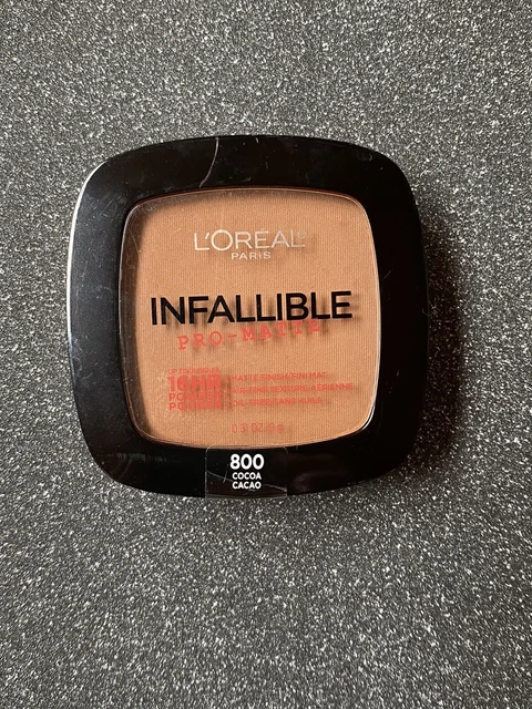 L'ORÉAL PARIS INFALLIBLE Pro-Matte Powder, Lightweight, Cocoa 800, 0.31 Oz. EUR 9,32 - PicClick FR