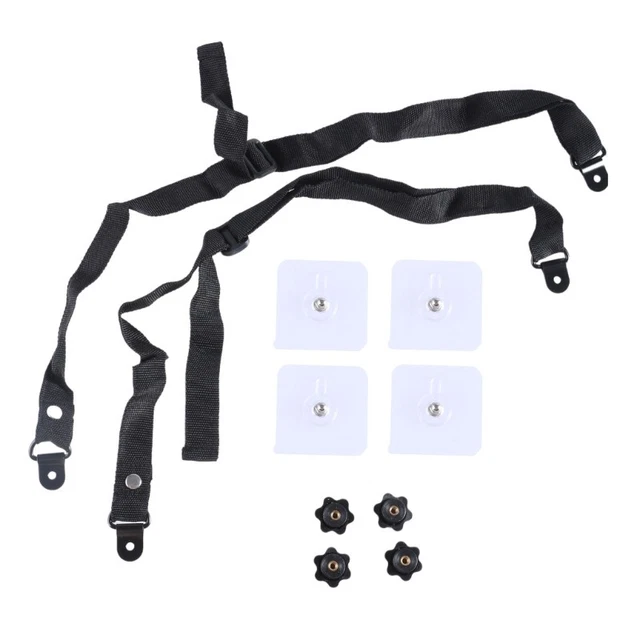 ADJUSTABLE TV SAFETY Straps No-Drill Adhesive Anti-Tip Furniture ...